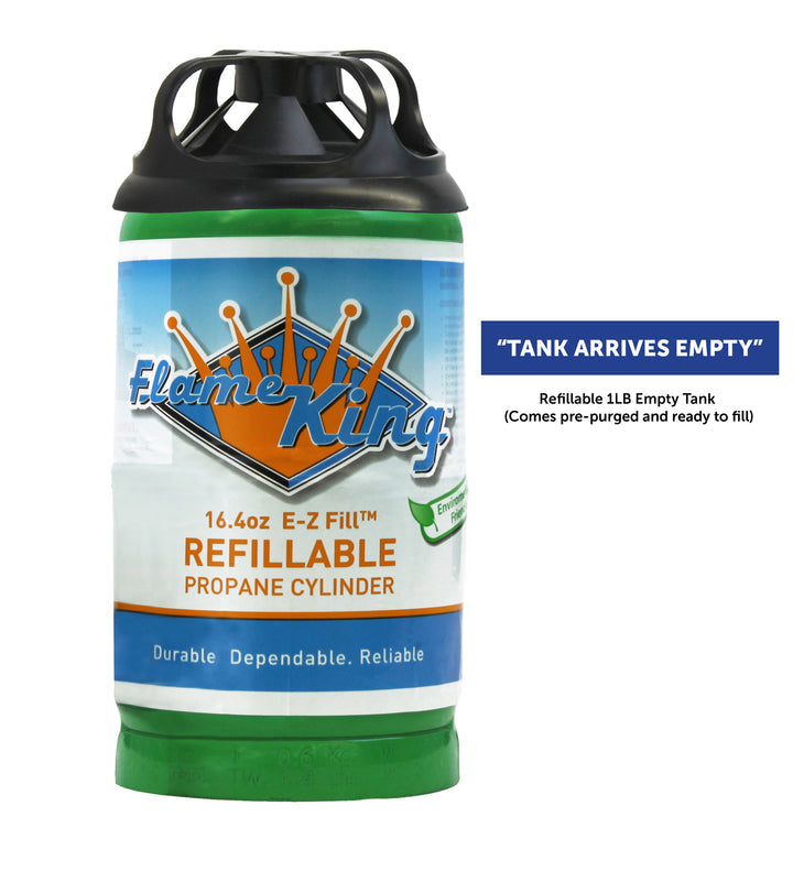 Flame King Eco Friendly Sustainable 1lb Empty Refillable Propane Tank ...